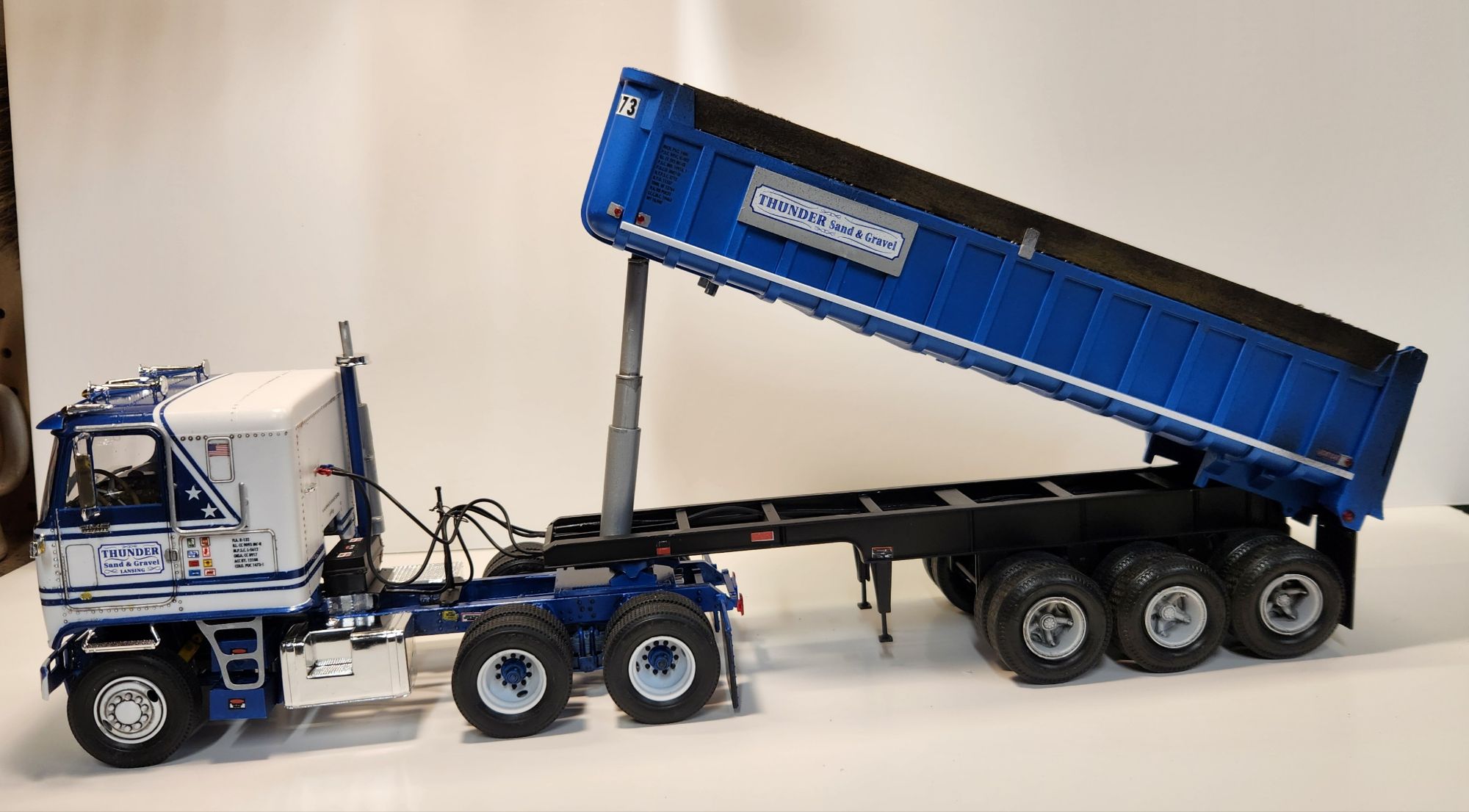 GMC Astro 95 with triple axle gravel trailer | Shenandoah Valley Modelers